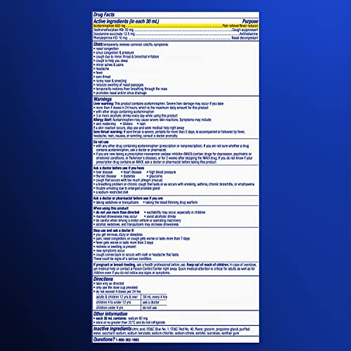 Vicks NyQuil Severe Cold & Flu Nighttime Relief Berry Flavor Liquid 8 Fl Oz