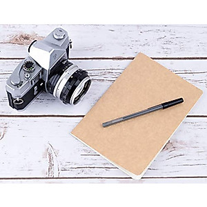 TWONE 15 Packs Kraft Notebook Ruled Pages Kraft Brown Cover Pocket Journal Notebooks for Traveler Diary Note-Taking Ruled 60 Pages/30 Sheets (5.5" x 8.25")