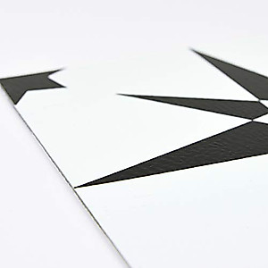 FloorPops FP2948 Altair Peel & Stick Floor Tiles, Black