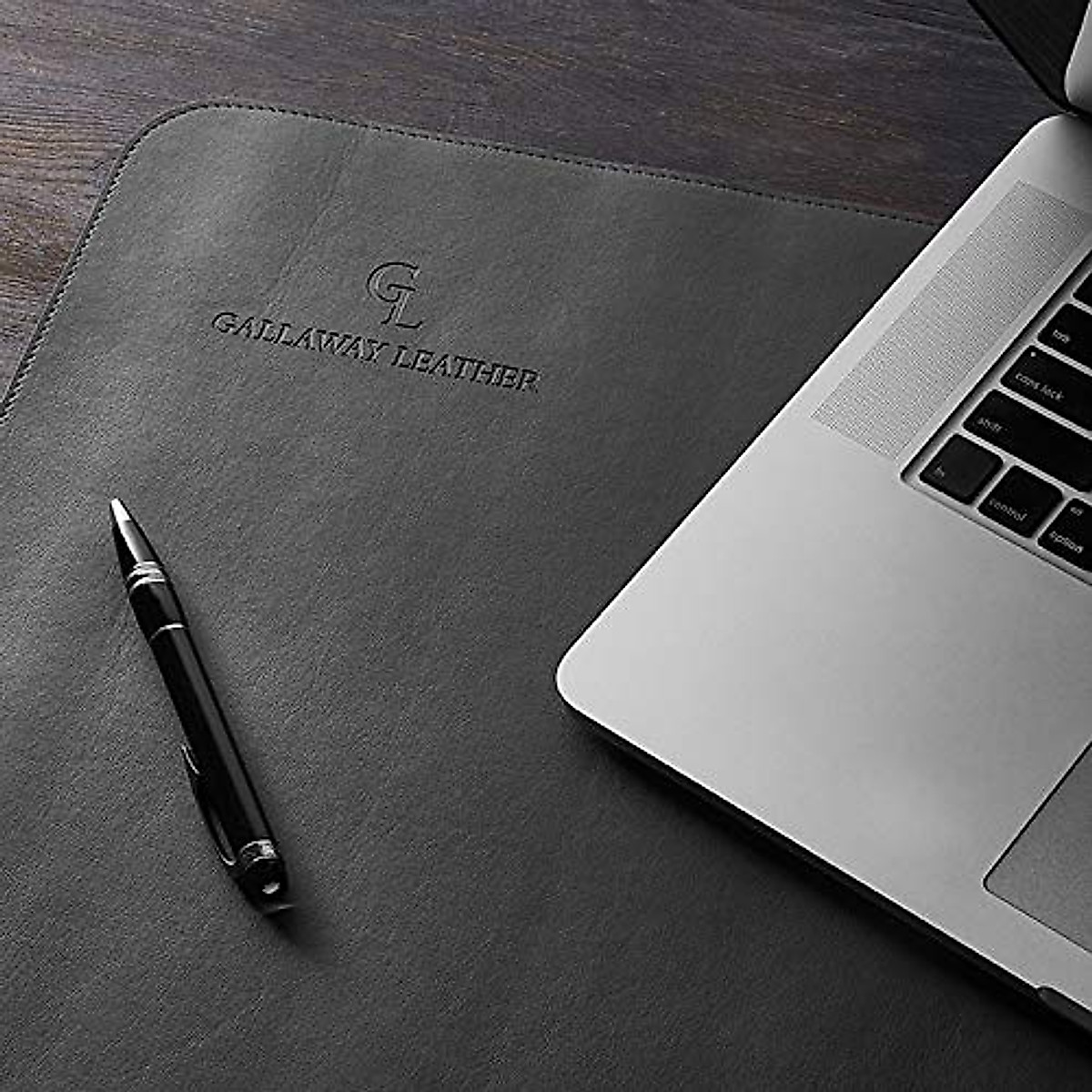 Gallaway Leather Desk Mat,Desk Writing Pad - Office Desk Pad, Large 36" x 17" Black, Desk Mats on Top of Desks, Gift Ready Elegant Computer Desk Mat Desk Cover Desk Pad Protector PU Leather