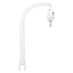 HLEEDUO 23 INCH Baby Mobile arm for Crib,Mobile Holder for Crib-White Baby Mobile arm with Nursery Crib Mobile arm Cover, Mobile Hanger for Crib