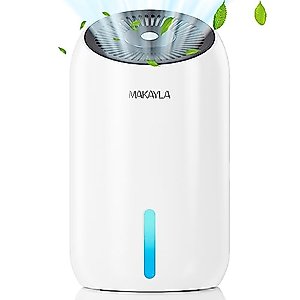 Dehumidifiers for Home, Makayla Dehumidifier 30 OZ(860ml),2200 Cubic Feet Small Dehumidifier with Auto Shut Off and 7 Colors Lights,Ultra Quiet for Home,Wardrobe,Closet,Bathroom,Bedroom,Trailer,RV