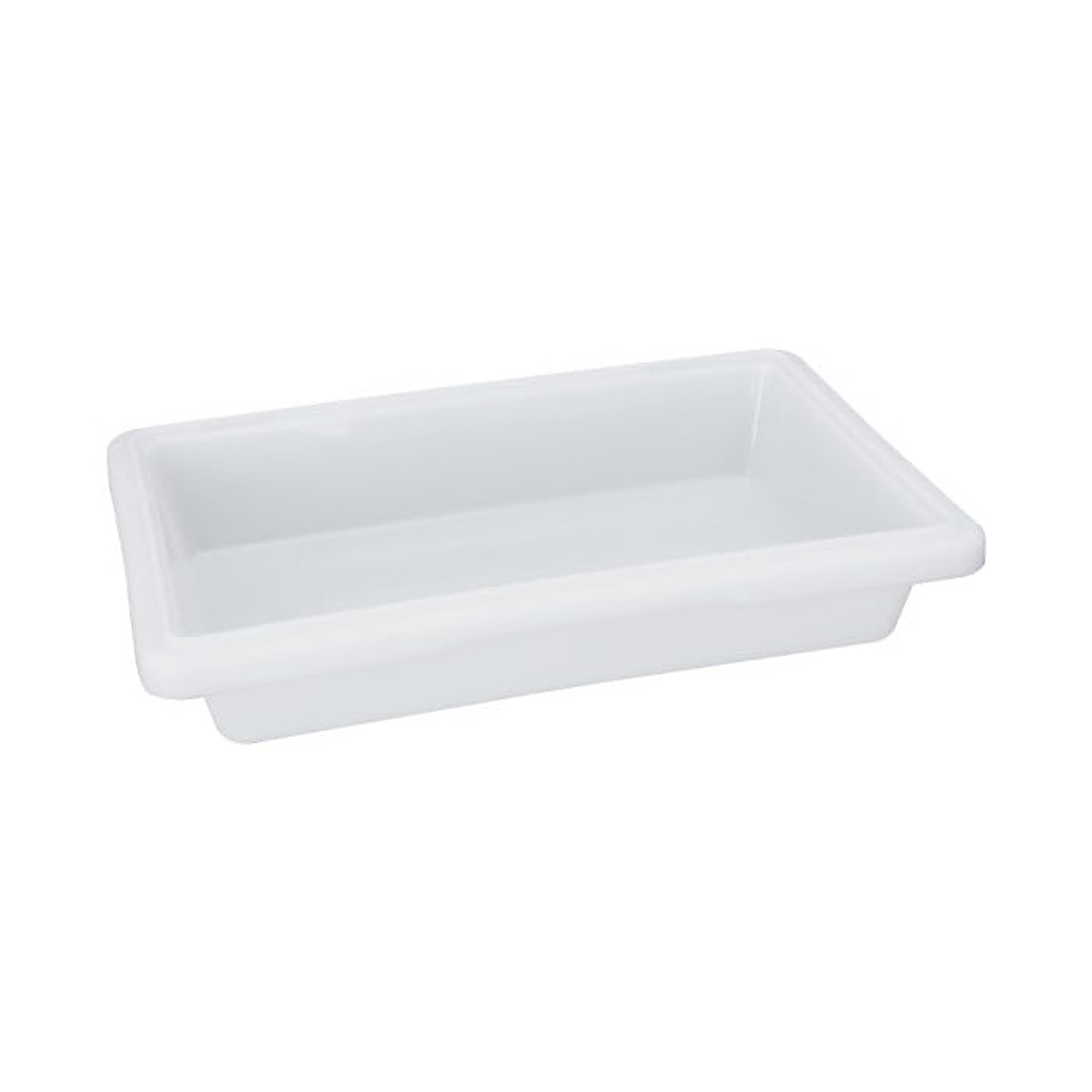 CAC China FS4H-3W Half Size White Polyethylene Food Storage Box 18" x 12" x 3"