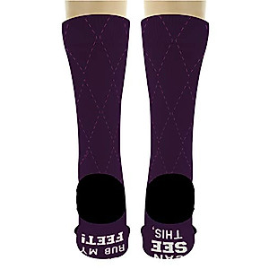 Novelty Gifts If You Can See This Please Rub My Feet Mom Humor Gifts 1-Pair Novelty Crew Socks