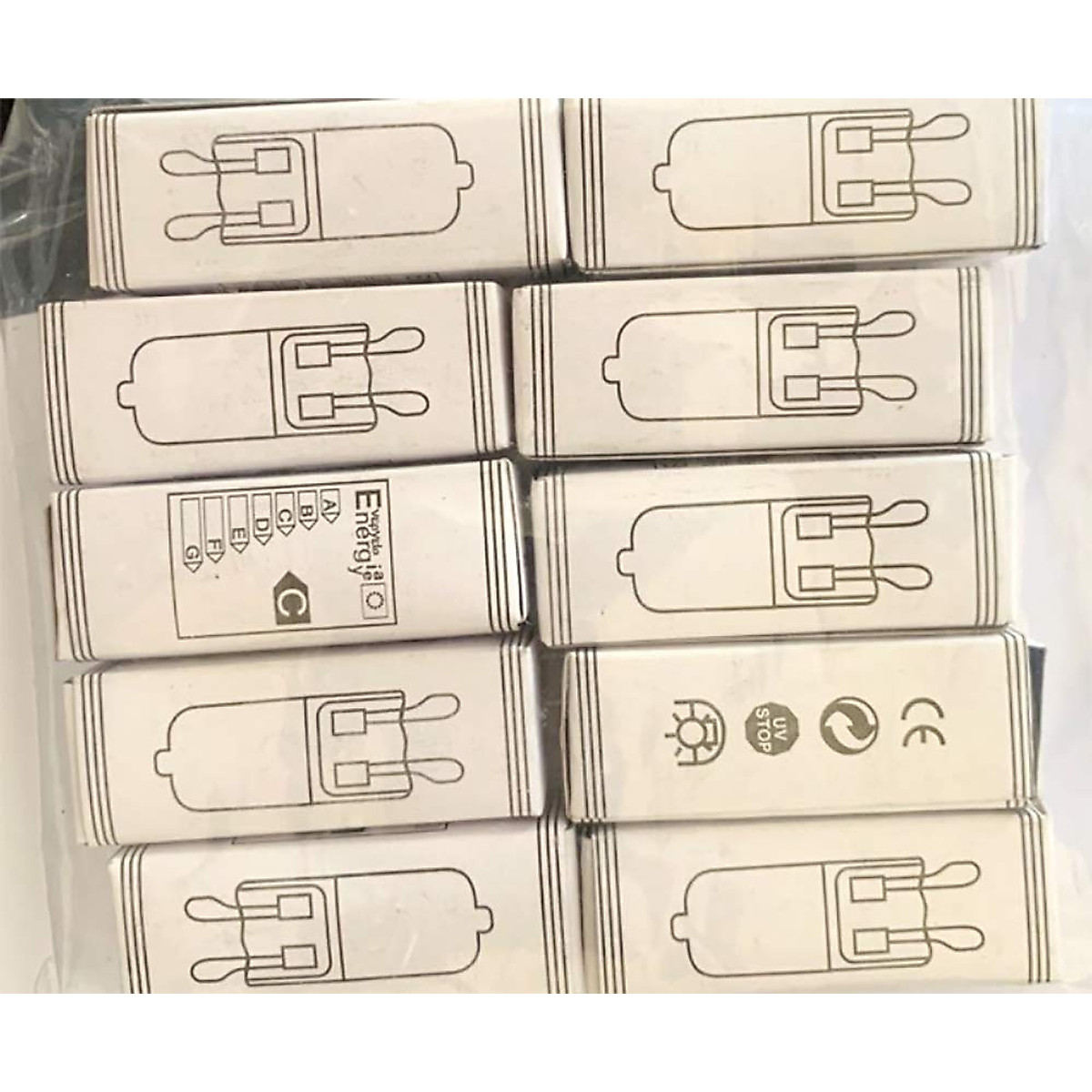 G9 Halogen Bulb 20W T4 JD Type Bulb 120 Volt Xenon Lamp G9 Base Bi Pin Halogen House Hold Light for Under Cabinet Light Pendant Accent Microwave Light 2700K Warm White Crystal Clear Pack of 10