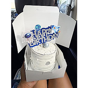 JeVenis Space Birthday Cake Topper Space Birthday Cake Decoration Space Cupcake Decoration Rocket Cake Decoration Astronaut Cake Decoration