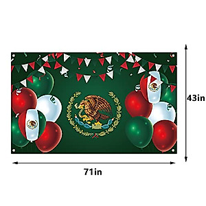 Mexican Independence Day Backdrop for Photography Viva Mexico Banner Mexico Independence Day Decor Mexican Fiesta Party Decorations and Supplies