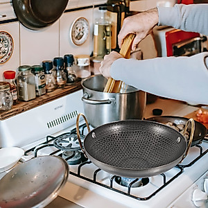 Hemoton Stainless Steel Wok 1 Pc Seafood Pot Stainless Steel Lightweight Noodle Pot Outdoor Stove