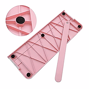 QYQRQF Paper Cutter, A4 Paper Trimmer with Security Safeguard & Side Ruler Portable Straight Edge Cutter for Scrapbooking Craft Paper, Photos, Label, Cardstock (Pink)