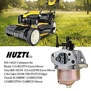 HUZTL 951-14423 Carburetor for Cub Cadet SC100 ST100 Troy Bilt TB105 TB120 TB220 TB270 5X65RU Engine