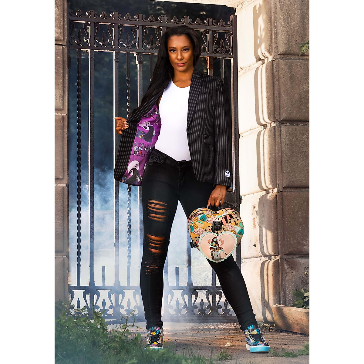 Loungefly Sally Heart Shaped Mini Backpack | Disney Backpacks Standard