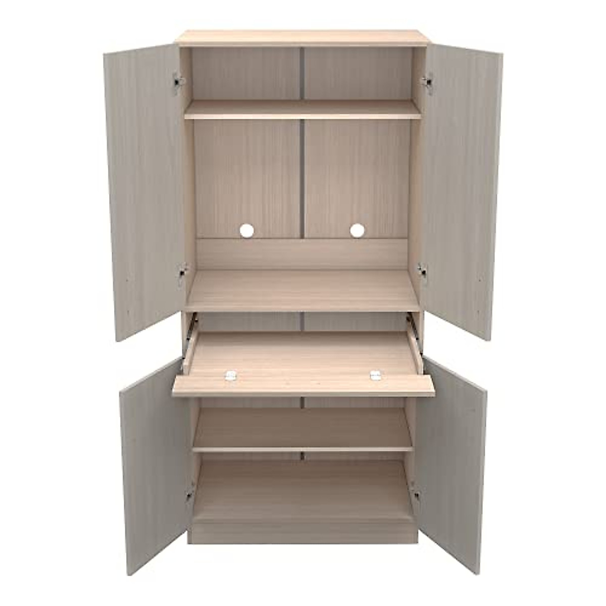 Inval AM-16423 Computer Desk, Washed Oak/Beech