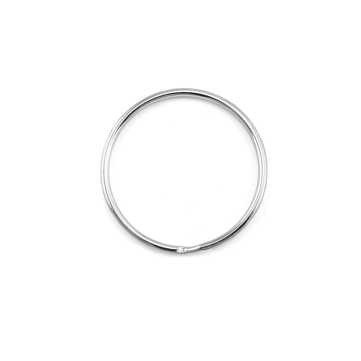 QWORK Key Ring, Set of 20, 2 Inch Large Open Key Ring - Sturdy Key Chain Ring for Keychain and Crafts