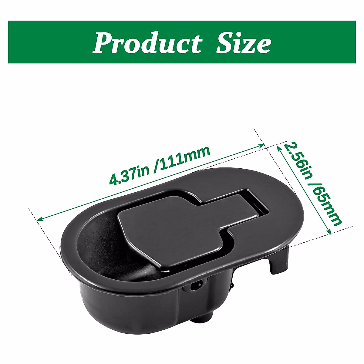 BokWin 1 Pcs Metal Recliner Pull Handle Replacement,Couch Sofa Cable Chair Recliner Lever Handle,Exposed Cable Length 4.9inch