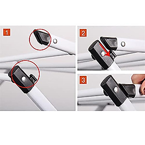 ZALORD Collapsible Clothes Rail Drying Rack Pole Floor Folding Stainless Steel Clothes Quilt Artifact Bedroom Hanging Towel Home Shelf Adjustable and Space-Saving