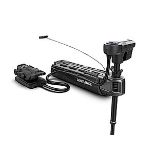 Lowrance Ghost - Freshwater Trolling Motor, 47" Shaft, Bow Mount, 97/120 lbs Thrust with Configurable Foot Pedal, HDI Sonar