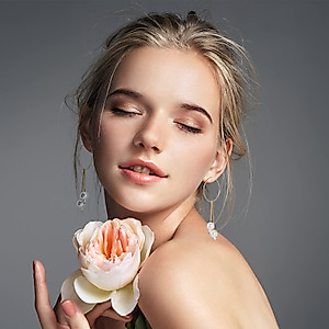 OIIKI 280PCS Earring Beading Hoops, 4 Sizes Gold/Silver Plated Hoop Earring Findings, Open Hoops, Metal Earring Rings, Round Earring Beading Decorative Accessories for DIY Jewelry Making, Parties