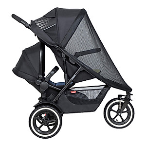 phil&teds Sun Mesh Cover for Inline Stroller, Three Wheel
