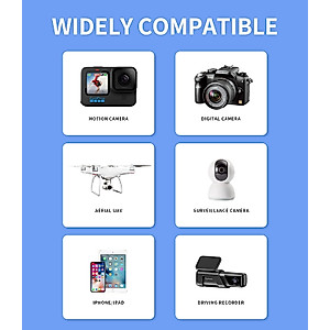 FIAHNG iPhone iPad Camera Memory Card Reader, Dual Slot SD TF Card Adapter, USB Type C, 4.8Gbps, Compact