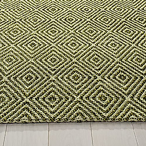 SAFAVIEH South Hampton Collection 5' x 8' Green SHA245B Handmade Flatweave Area Rug