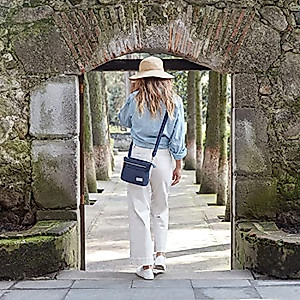 Travelon Women's Anti-Theft Heritage Small Crossbody Cross Body Bag, Pewter, One Size - 33226 540