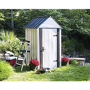 Arrow Shed Designer Metro Shed, Java/Sand, 4 x 4 ft.