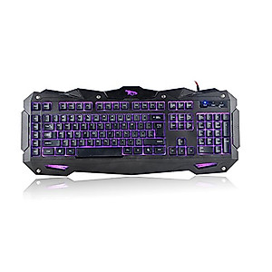 iMicro COBRA 110-Key LED Backlit USB Gaming Keyboard (IM-KBCOBV8)