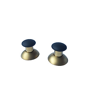E-MODS Gaming Metal Gold Magnetic Replacement Thumbsticks Base, Joysticks, Grip Holder for X-One Elite/X-One Controllers/X-One S Controller/ PS4 Controller