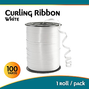 Unique White Curling Ribbon 100yds