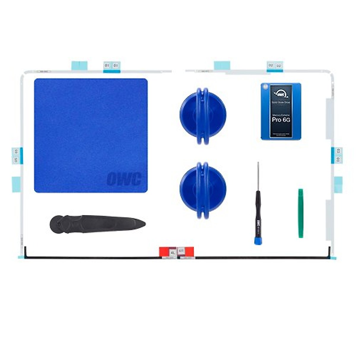OWC 1.0TB SSD Upgrade Bundle For 2012-2017 iMacs, 1.0TB Extreme Pro 6G SSD, Express 2.5" USB 3.0 HDD enclosure, Installation tools and iMac screen adhesive tape set