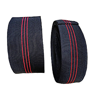 40ft Upholstery Elastic Webbing,Two Inch (2") Wide Stretch Latex Band for Furniture Sofa, Couch, Chair Repair Modification (5cm Black)
