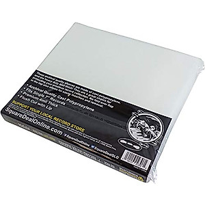 Square Deal Recordings & Supplies - 7" 45rpm Vinyl Record Outer Sleeves - HEAVY DUTY 4mil THICK - Archival Quality - Set of 100 #07SP04