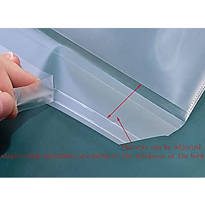 ONLYKXY 10pcs Clear Exercise Book Covers for School Books Waterproof Plastic Sleeves (A5)