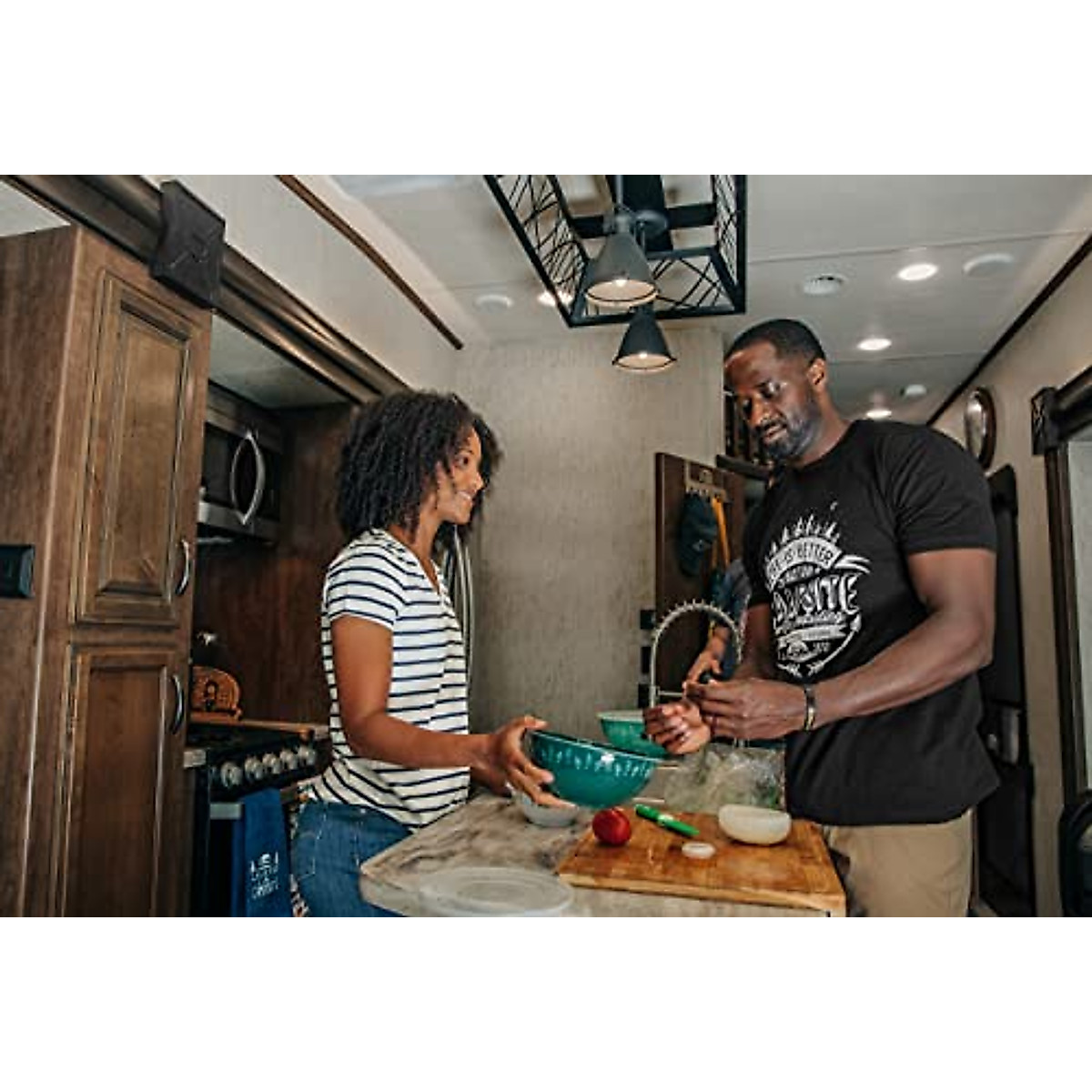 Camco Life is Better at The Campsite RV Dish Towel Set - Perfect for Drying Hands and Dishes - Includes a Set of (2) Towels - 27-Inches x 16-1/2-Inches (53301)