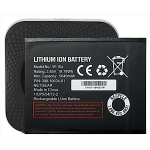 Replacement Battery W-10A W-10 for Netgear Nighthawk M1 MR1100 Mobile Router Modem Hotspot Battery W10A W10 Battery 5040mAh