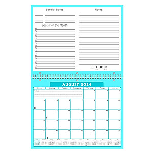 2024-2025 Academic Year 12 Months Student Calendar/Planner for Wall & Desk & 3-Ring Binder, for School, Teacher, Student (Edition #006)