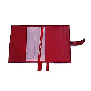 Red Deluxe Triple NA Book Cover for The Basic Text (6th Ed), It Works, How and Why and Living Clean with Serenity Prayer and Medallion Holder.