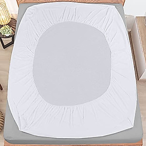 Utopia Bedding Premium Waterproof Terry Mattress Protector Queen 200 GSM, Mattress Cover, Breathable, Fitted Style with Stretchable Pockets (White)