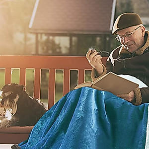 Rose Home Fashion Throw Blankets Gifts for Women Birthday Gifts for Women Sherpa Blanket Couch Blanket (50" X 60" Throw, Teal)