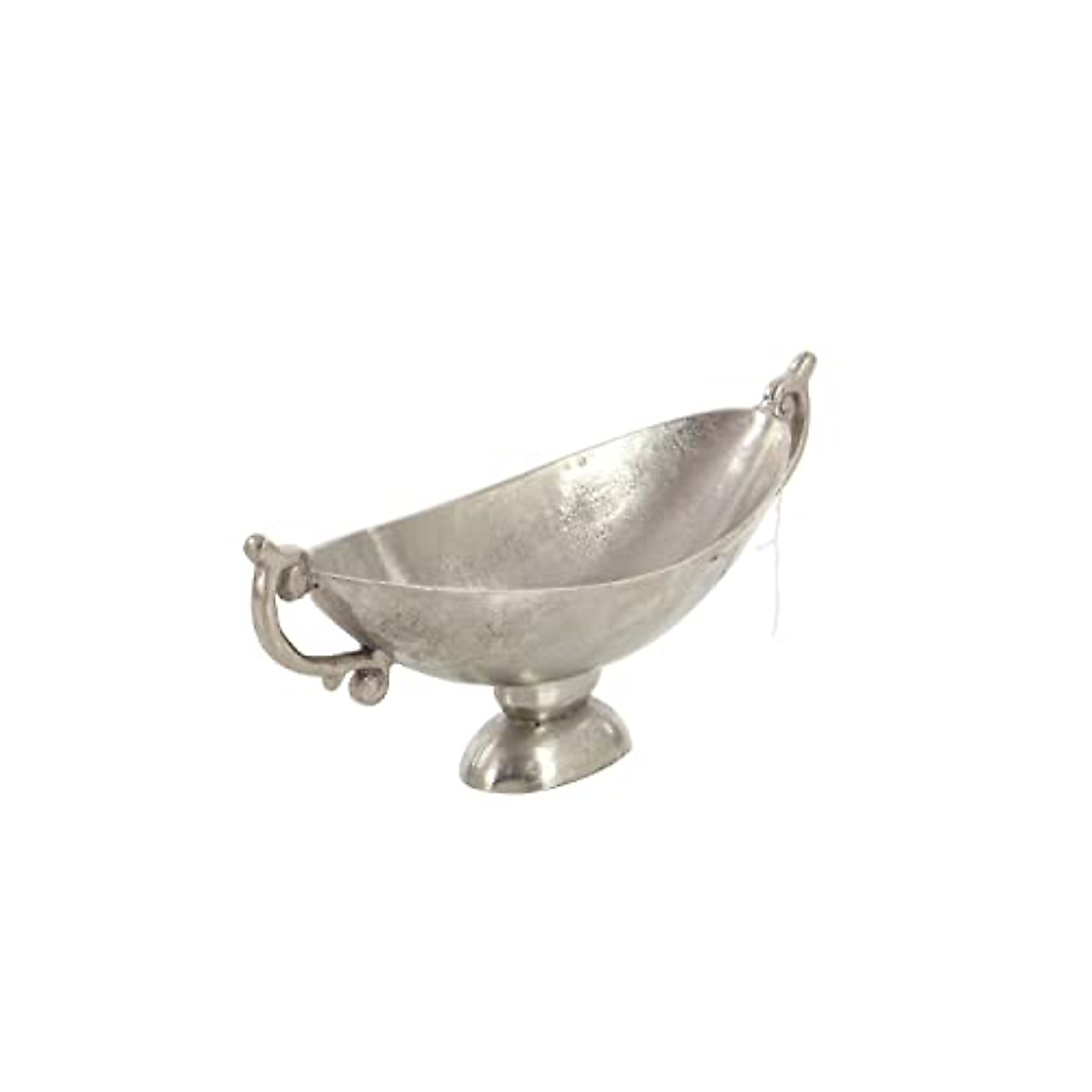 Deco 79 Aluminum Decorative Bowl with Handles, 22" x 8" x 9", Silver