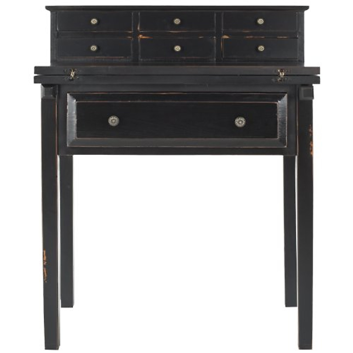 Safavieh American Homes Collection Abigail Distressed Black Fold Down Desk