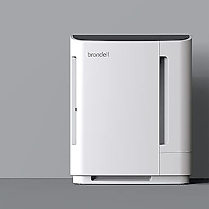 Brondell Air Purifier O2+ Revive Air Purification System with Humidifier -Odor Eliminator - Dual True HEPA Air Washer for Dust, Mold, Smoke, Off-Gassing, and Pets (White)…