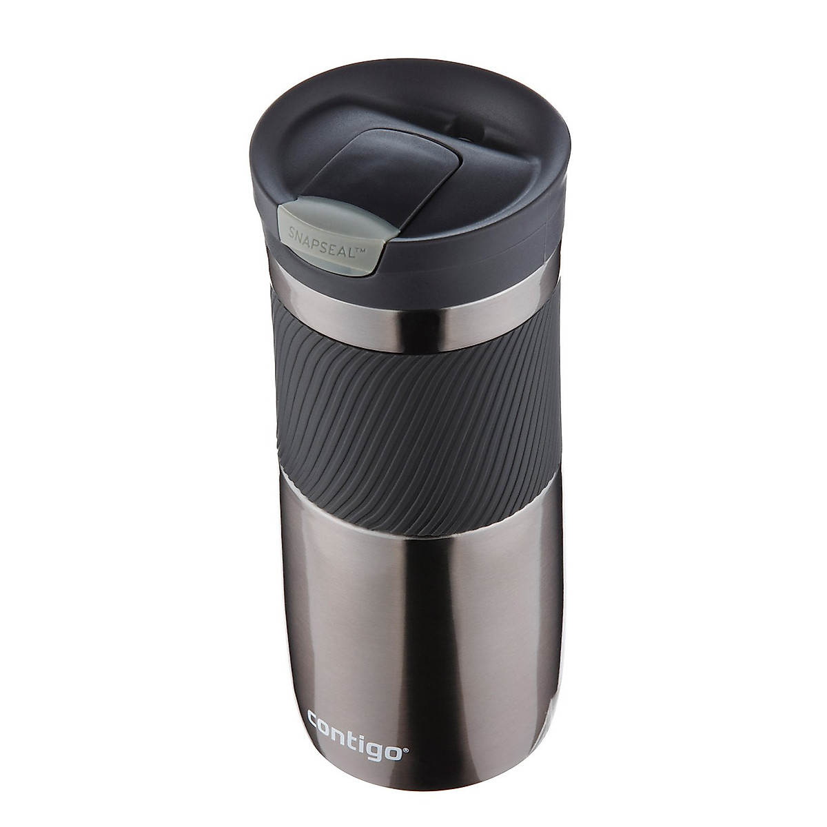 Contigo Snapseal Byron Vacuum-Insulated Stainless Steel Travel Mug, 16 Oz, Gunmetal