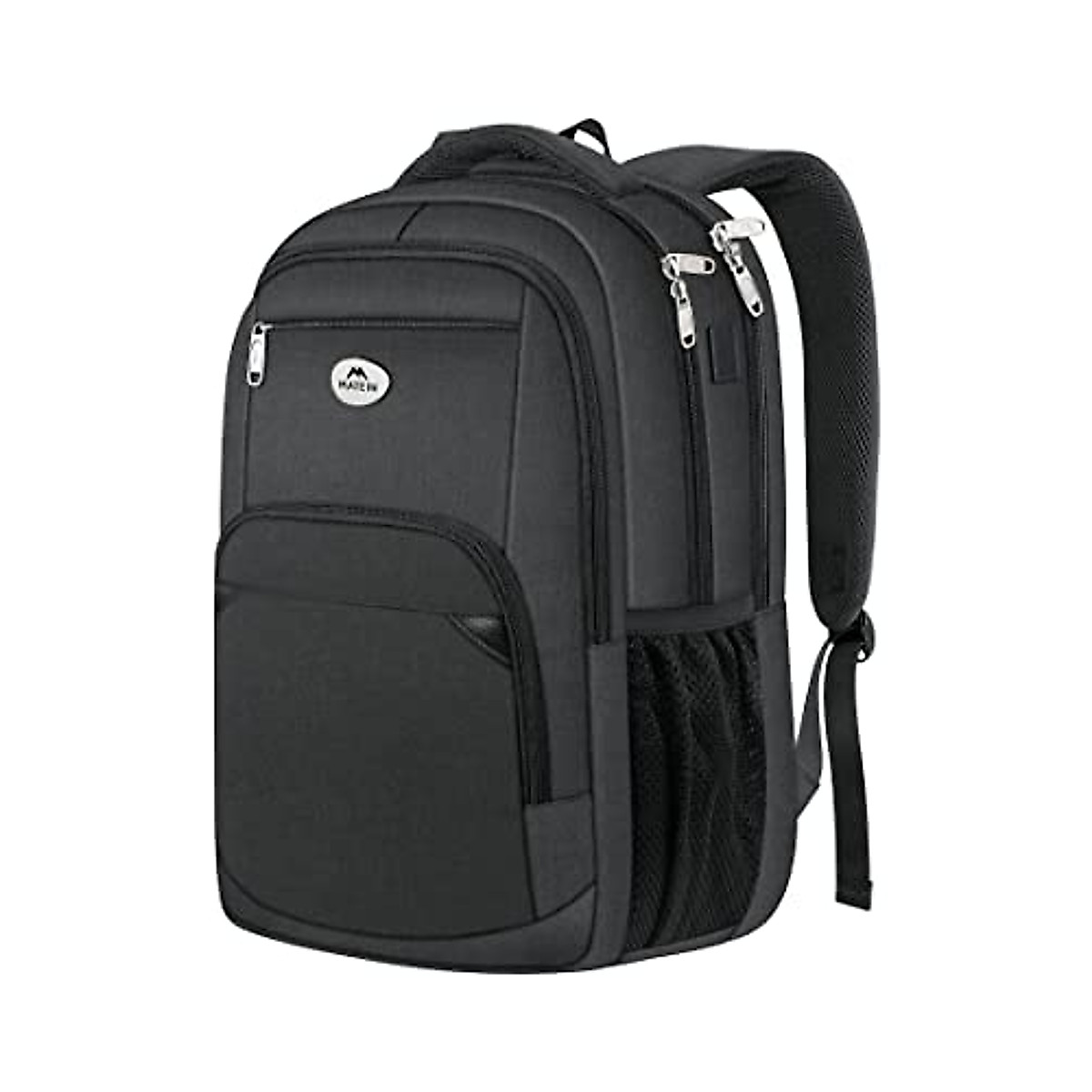 MATEIN Travel Laptop Backpack for Men, Water Resistant Anti-Theft Bag with USB Charging Port Fits 15.6 Inch Computer, Sturdy Work Business Backpacks for Men Women Gifts, Lightweight Casual Daypack