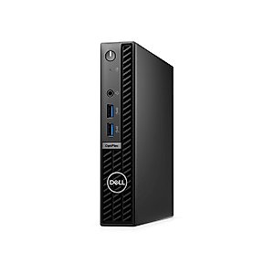 Dell OptiPlex 7000 7010 Desktop Computer - Intel Core i7 13th Gen i7-13700T Hexadeca-core (16 Core) 1.40 GHz - 16 GB RAM DDR4 SDRAM - 256 GB M.2 PCI Express NVMe SSD - Micro PC,Black