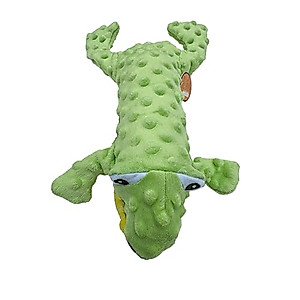Ethical Pets 54093 Skinneeez Extreme Stuffing Free Dog Toy, 14", Frog, Green