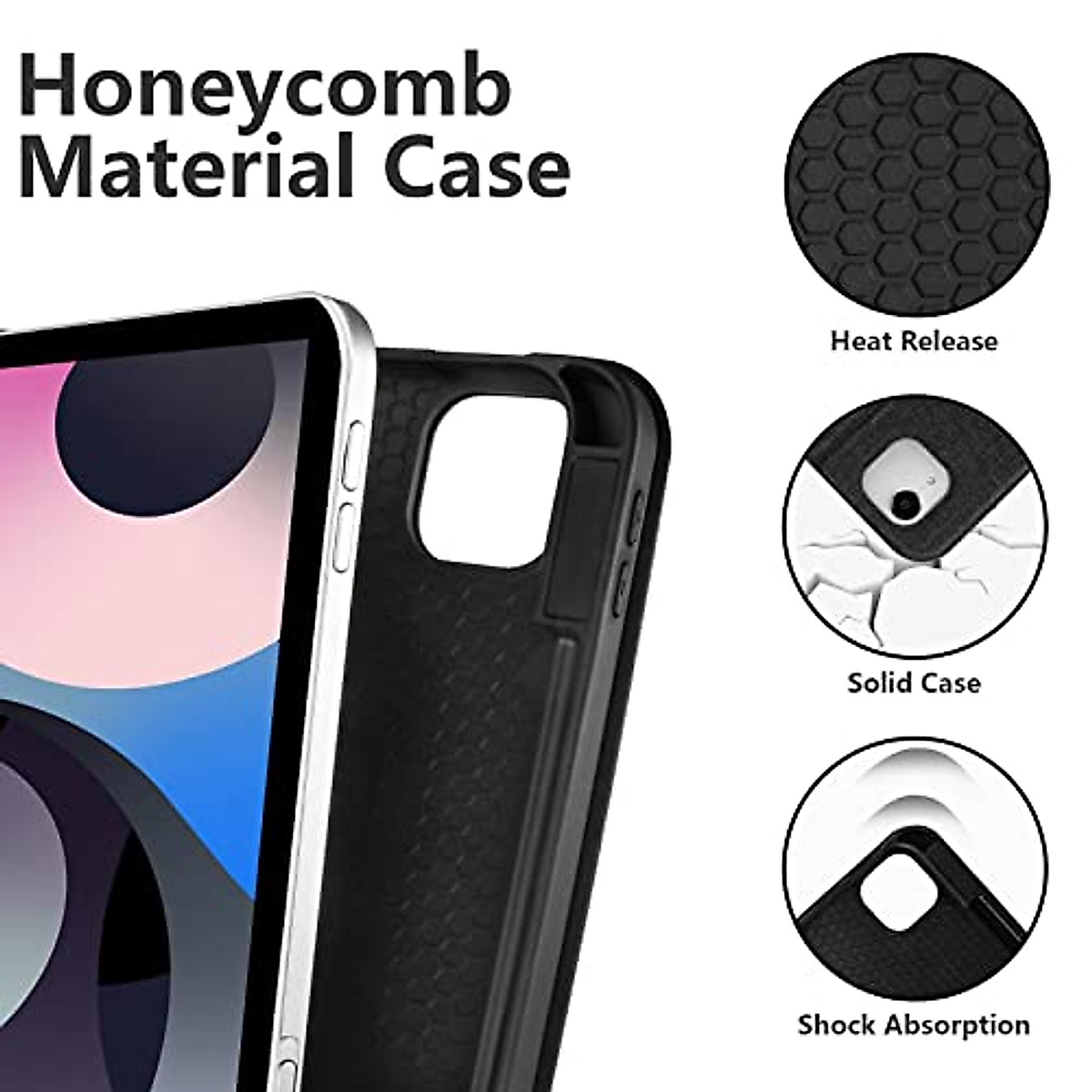 FUWANG iPad Pro 11 inch Case with Keyboard, iPad Air 5th/4th Generation Case with Keyboard, Detachable Keyboard with Pencil Holder Cover for iPad 11" (4th/3rd/2nd/1st Gen) Black 11 Keyboard