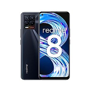 Realme 8 4G Dual SIM 64GB ROM + 4GB RAM (GSM Only | No CDMA) Factory Unlocked 4G/LTE Smartphone (Punk Black)-International Version