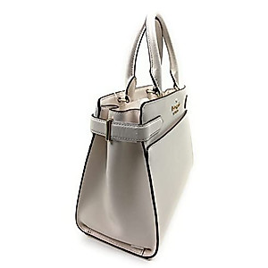 Kate Spade New York Staci Medium Saffiano Leather Satchel Purse (Parchment)