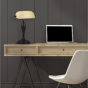 Catalina Lighting Traditional Desk Lamp, Classic Bronze, Smart Home Capable for Home Office, Dorm, Apartment, Corded with Adjustable Lighting